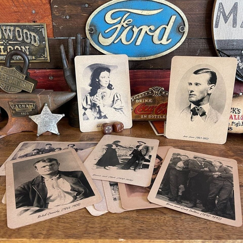 Outlaws Of The Old West Set Of 13 Photos (6.25" x 5.25") - Jones Peak